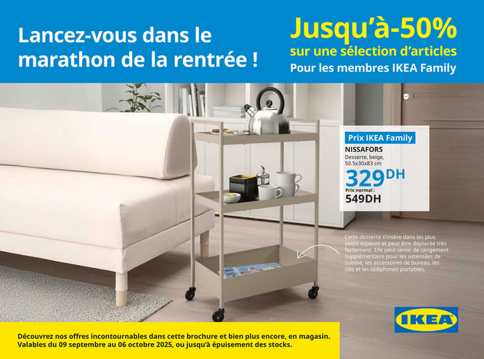IKEA Morocco (French) - MAF IKEA Family brochure Sept 2025 - Page 1